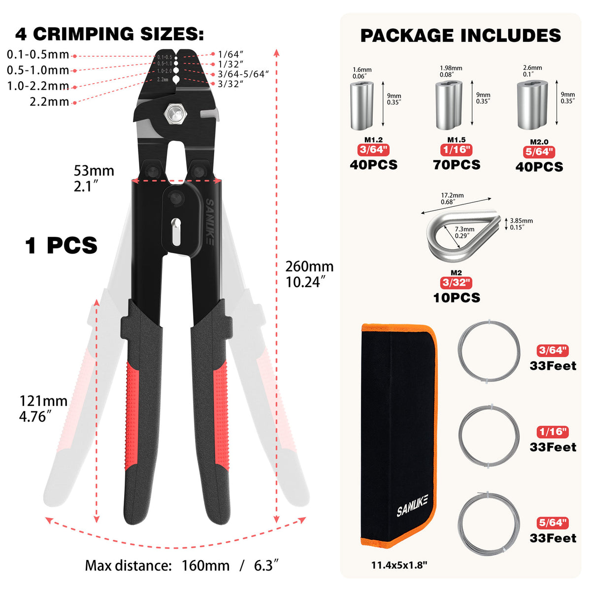 wire rope crimping tool swaging tool – sanuketools